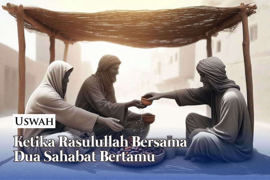 KETIKA RASULULLAH BERSAMA DUA SAHABAT BERTEMU - LAZ Sidogiri