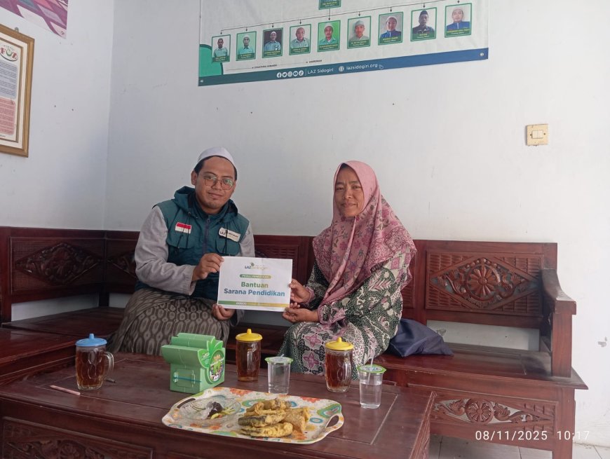 DUKUNG PENGEMBANGAN PENDIDIKAN, LAZ SIDOGIRI SALURKAN BANTUAN SARANA ...